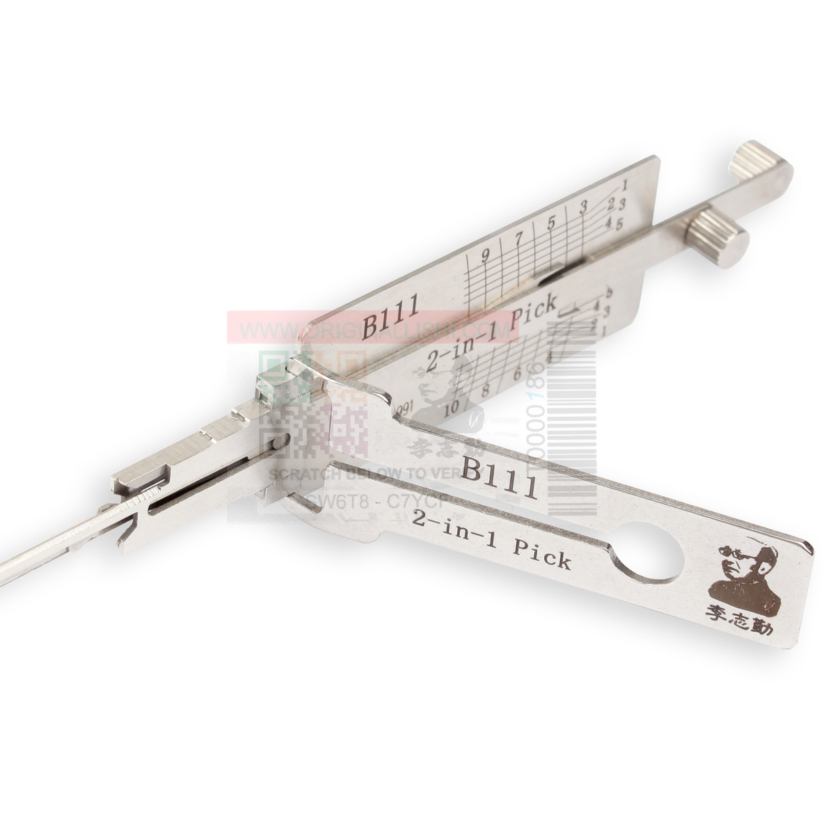 Original Lishi B111 Z Keyway WARDED (2-in-1) Pick 10 Cut - Anti Glare ...