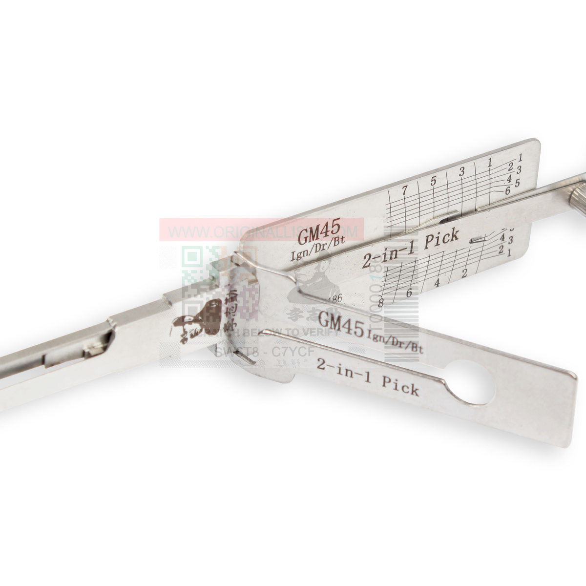 Original Lishi GM45 Ign/Dr/Bt (2 in 1) Pick 8 cut – Your Car Key Guys
