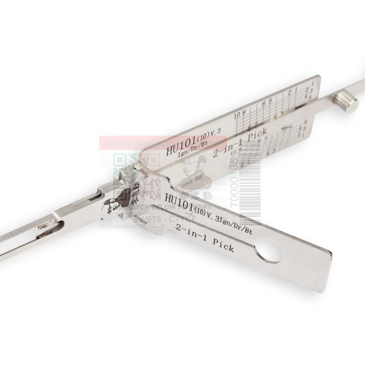 Original Lishi HU101 (2-in-1) V3 10 Cut Ign/Dr/Bt Anti Glare – Your Car ...