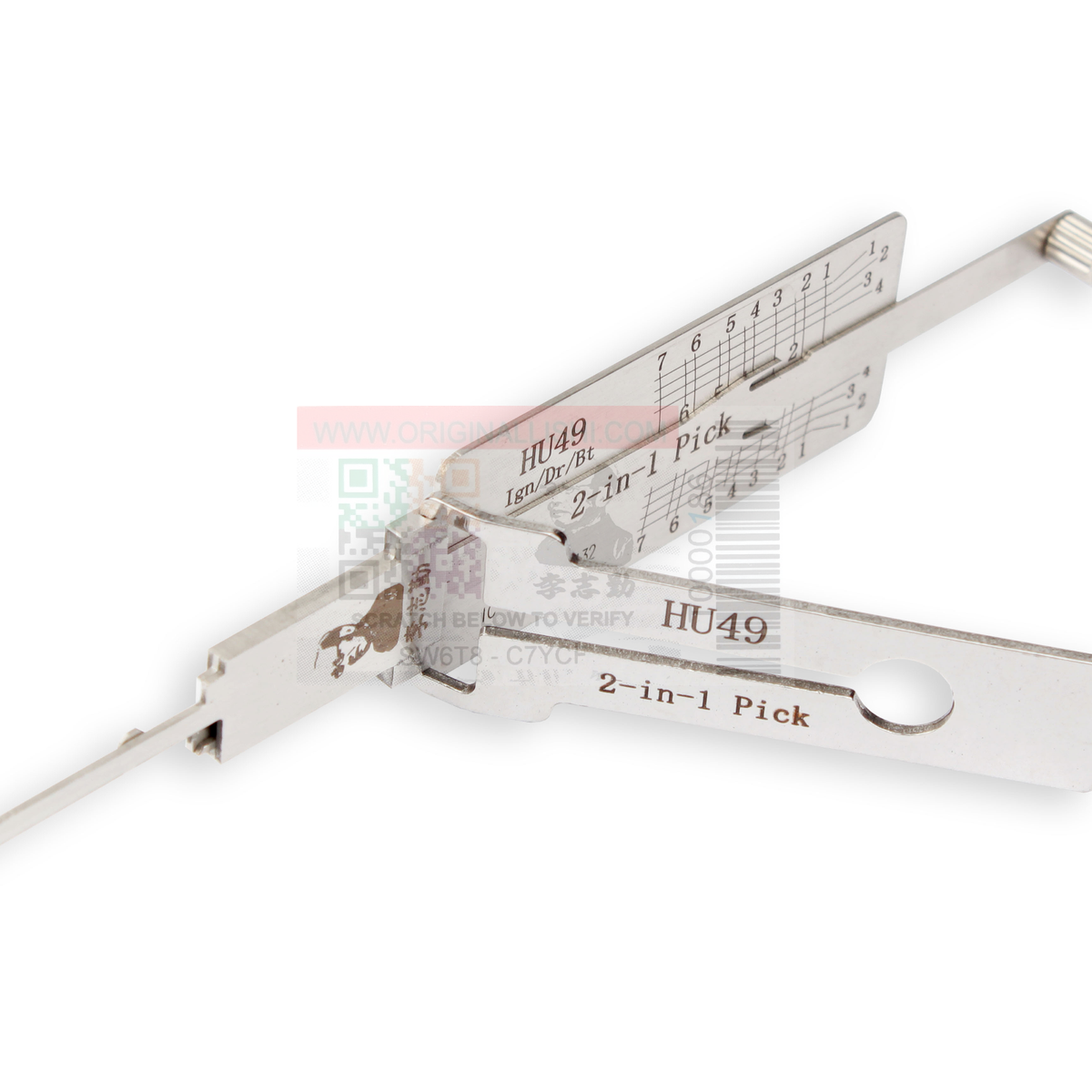 Original Lishi HU49 Ign/Dr/Bt (2 in 1) Pick 7 cut – Your Car Key Guys