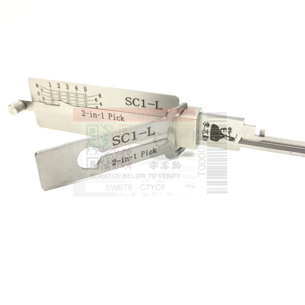 Original Lishi SC1-L (2 in 1) 5 cut Pick and Decoder - Anti Glare ...