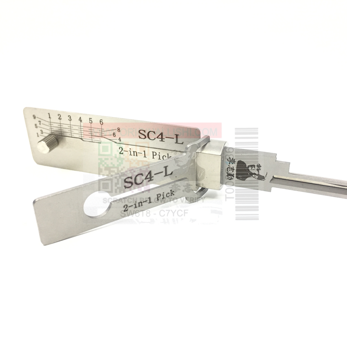Original Lishi SC4-L (2 in 1) 6 cut Pick and Decoder Anti Glare – Your ...