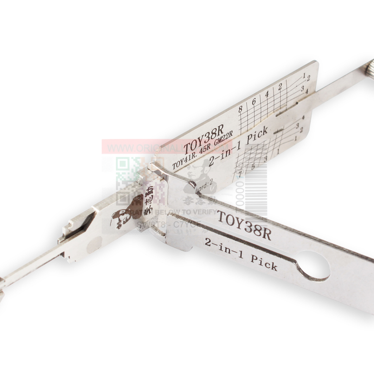 Original Lishi TOY38R/DH4R (2 in 1) Pick 8 Cut – Your Car Key Guys