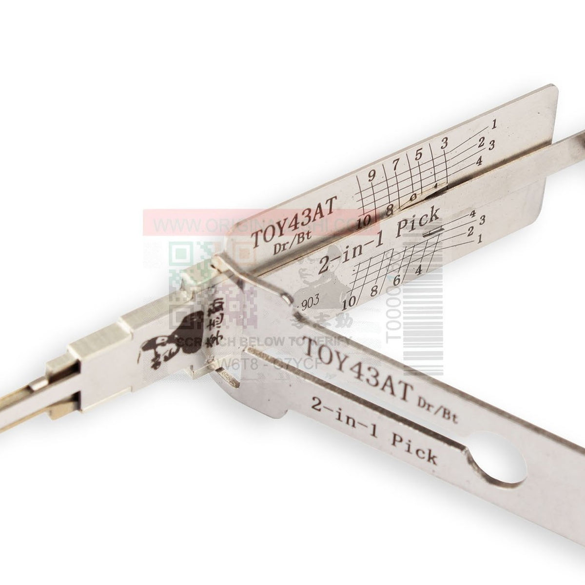 Original Lishi TOY43AT Ignition (2 in 1) Pick 10 Cut Anti Glare – Your ...